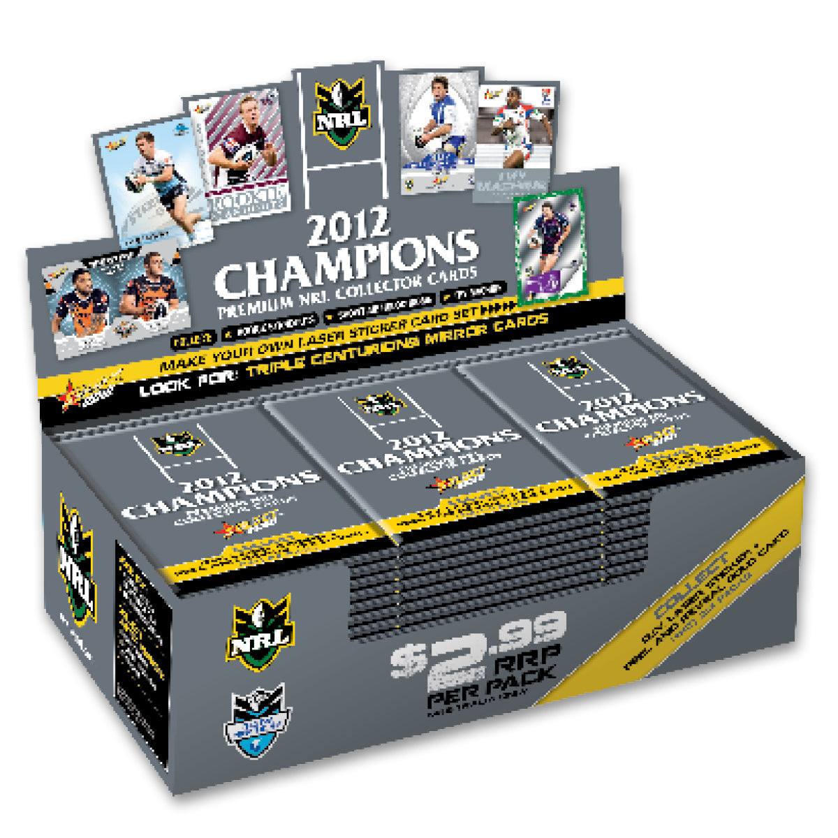 2012 NRL Champions Collector Cards Sealed Box (36 Packs) – Select Cards