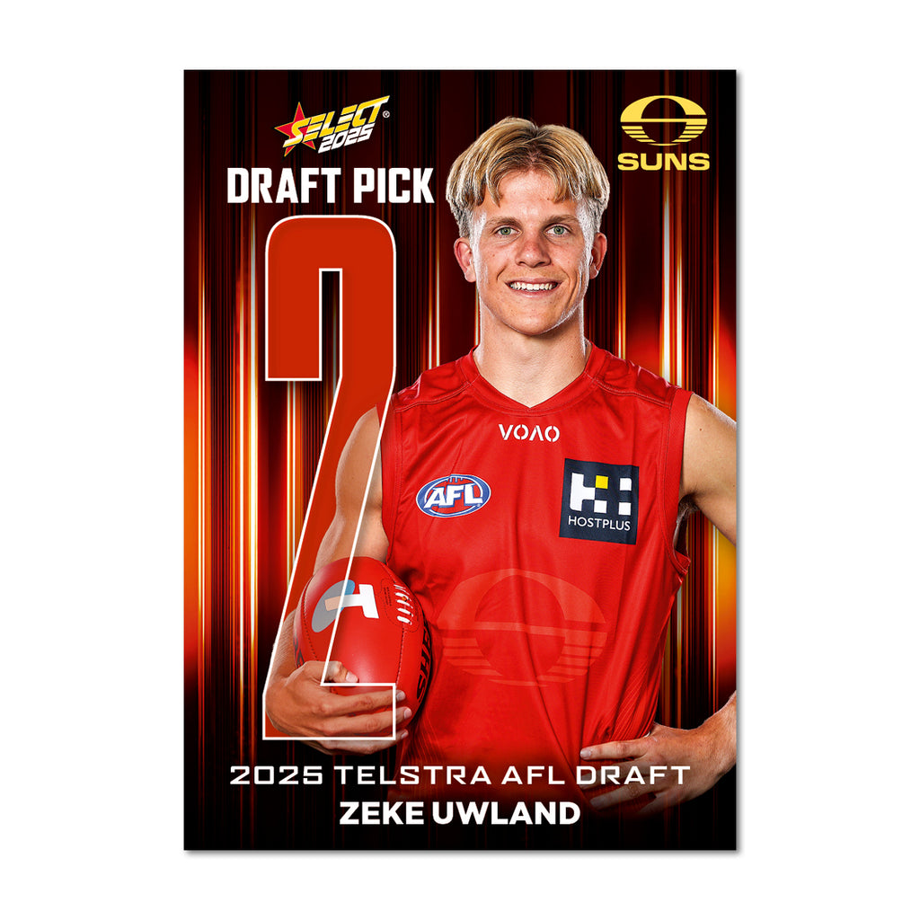 2025 AFL Draft Pick Cards – Select Cards