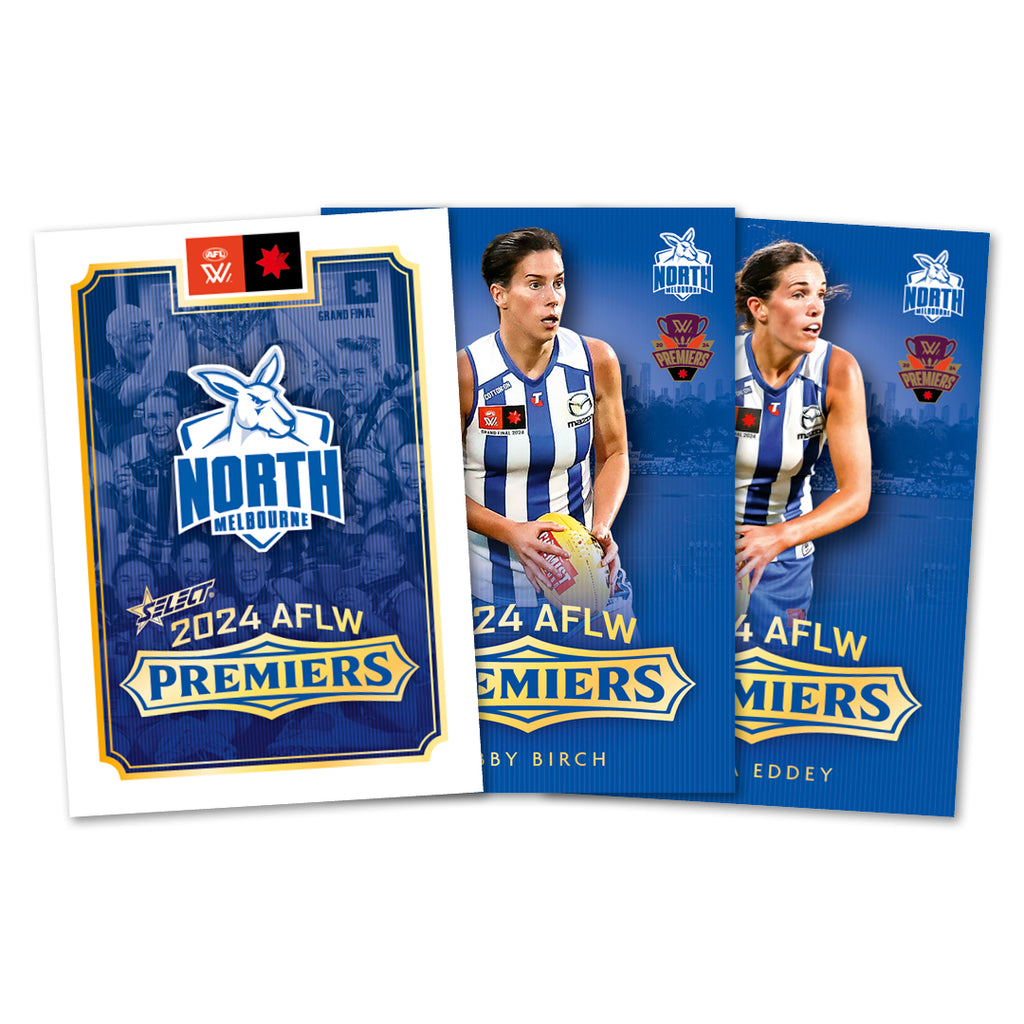 2024 AFLW North Melbourne Premiers Limited Edition Card Set – Select Cards