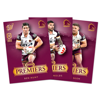 Official 2025 NRL Premiers Limited Edition Card Set Brisbane Broncos ...