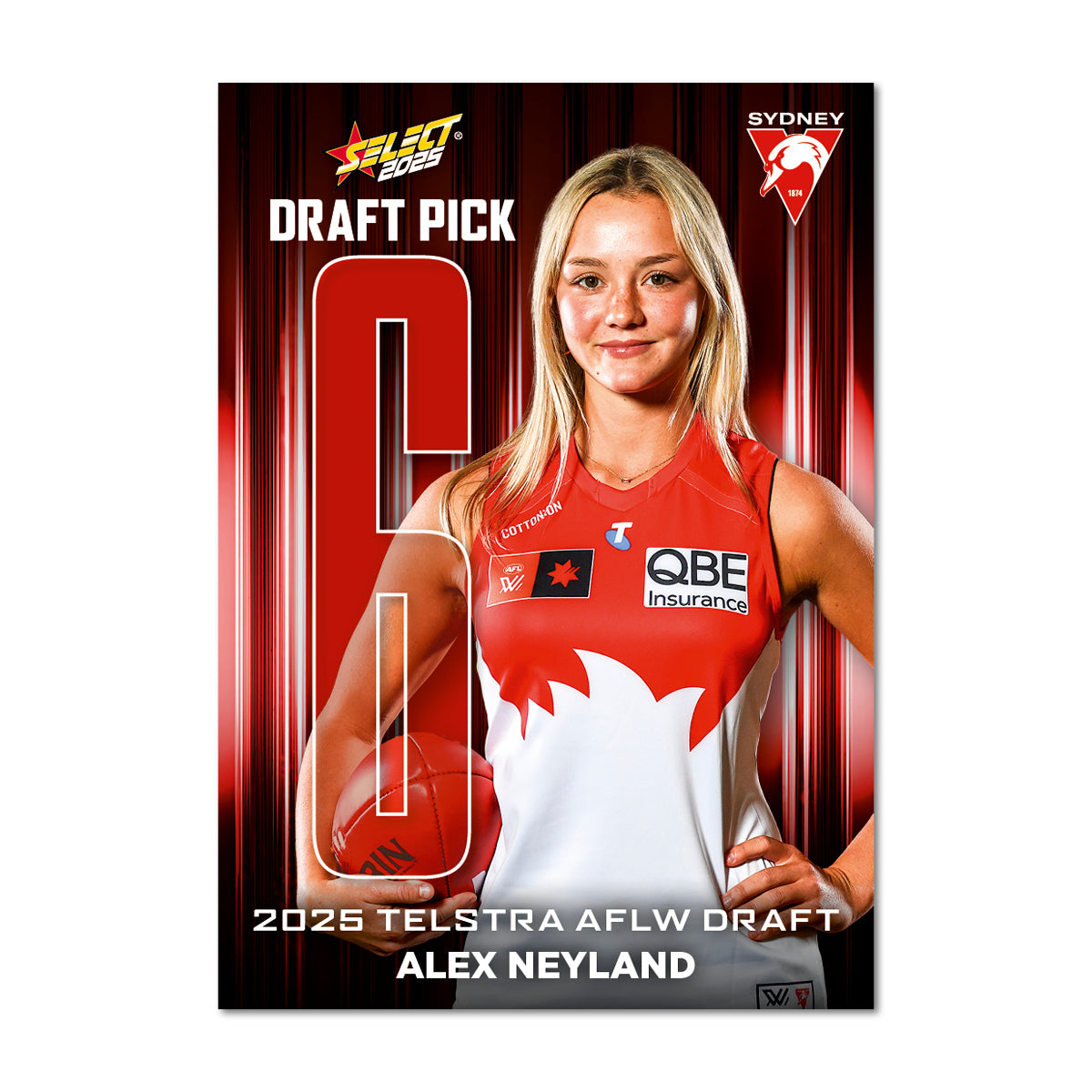 2025 AFLW Draft Pick Cards – Select Cards