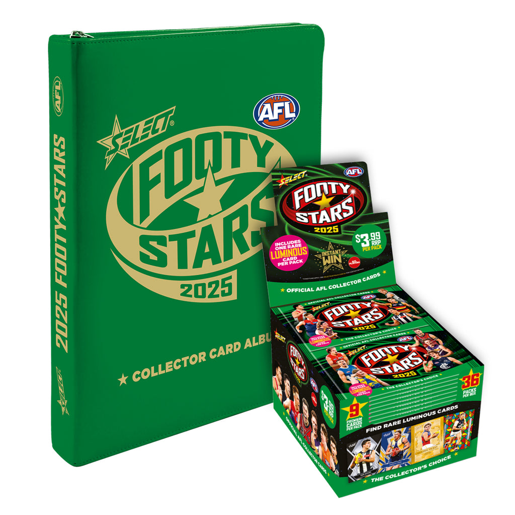 2025 AFL Footy Stars Box & Album Bundle – Select Cards