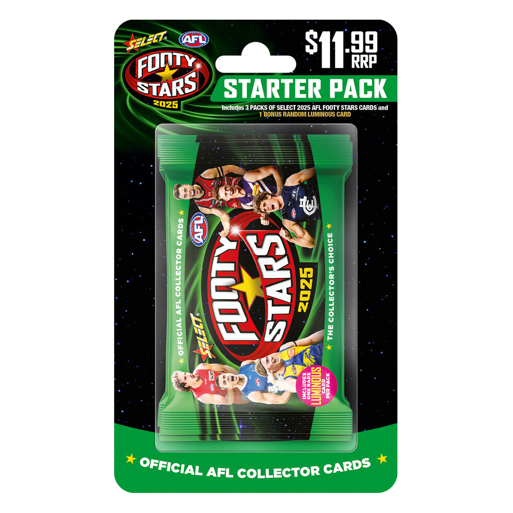 2025 AFL Footy Stars Starter Pack Box (20 Pack) – Select Cards