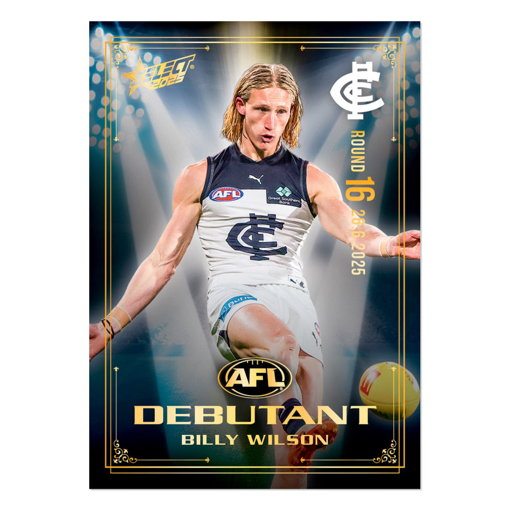 Official AFL 2025 Debutant Collector Cards – Select Cards