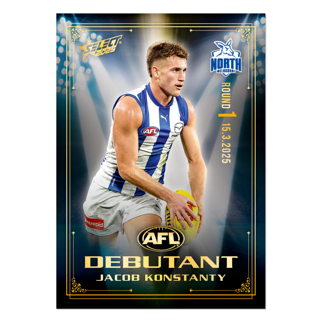Official AFL 2025 Debutant Collector Cards – Select Cards