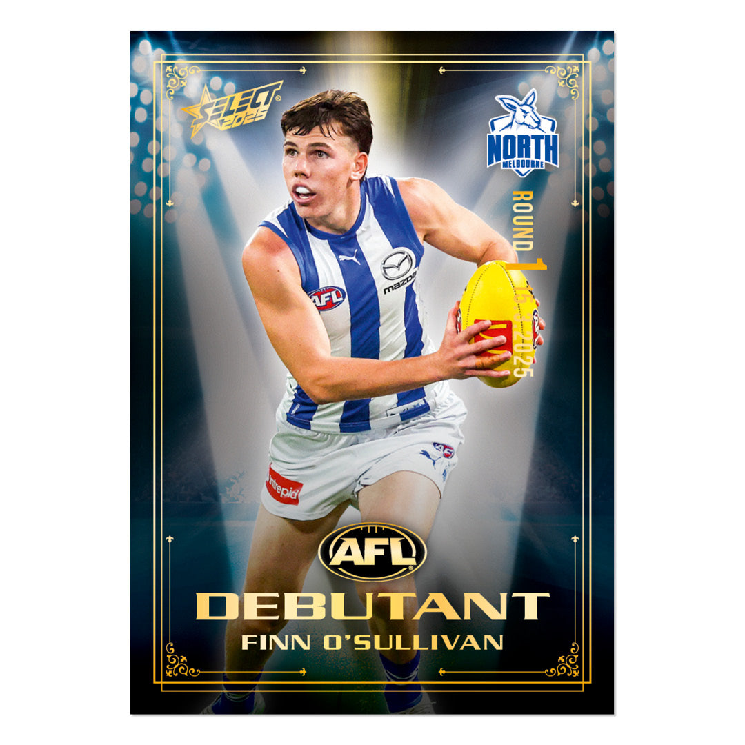Official AFL 2025 Debutant Collector Cards – Select Cards