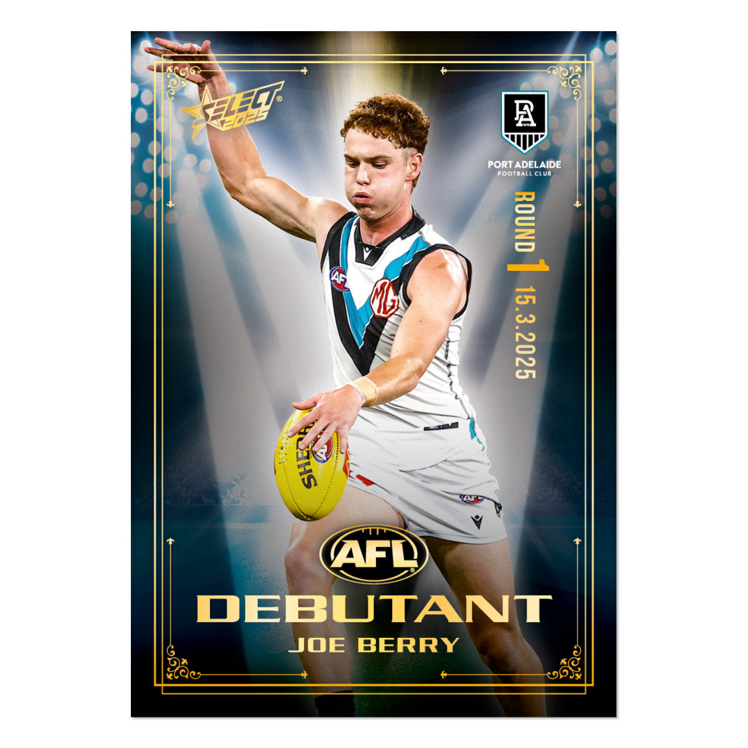 Official AFL 2025 Debutant Collector Cards – Select Cards