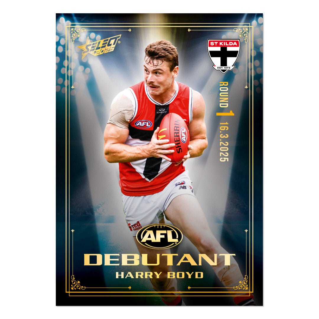 Official AFL 2025 Debutant Collector Cards – Select Cards