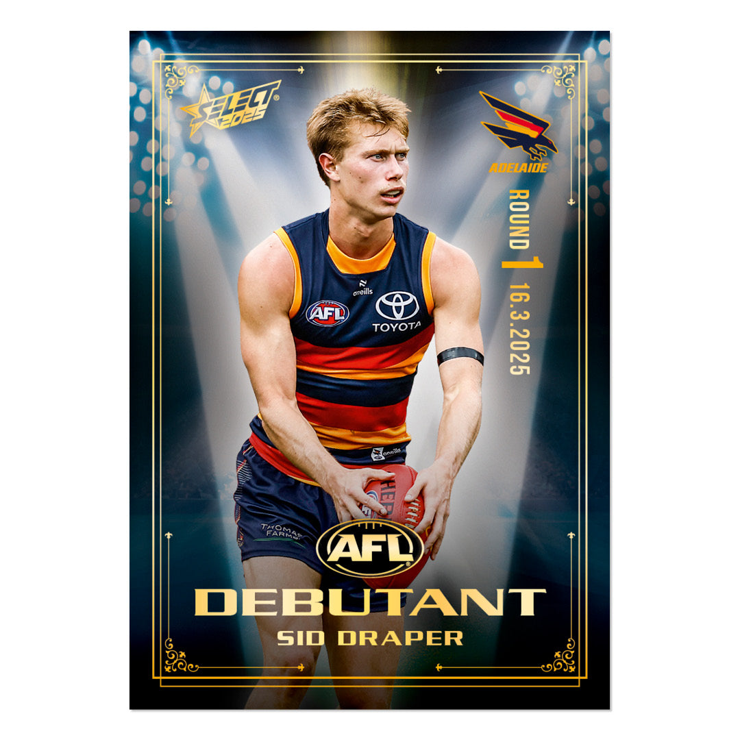 Official AFL 2025 Debutant Collector Cards – Select Cards
