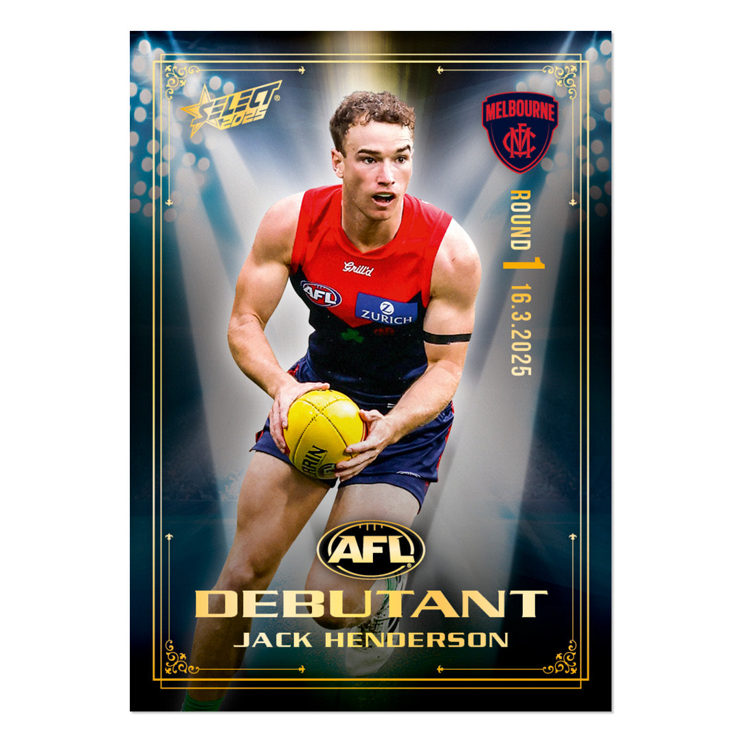 Official AFL 2025 Debutant Collector Cards – Select Cards