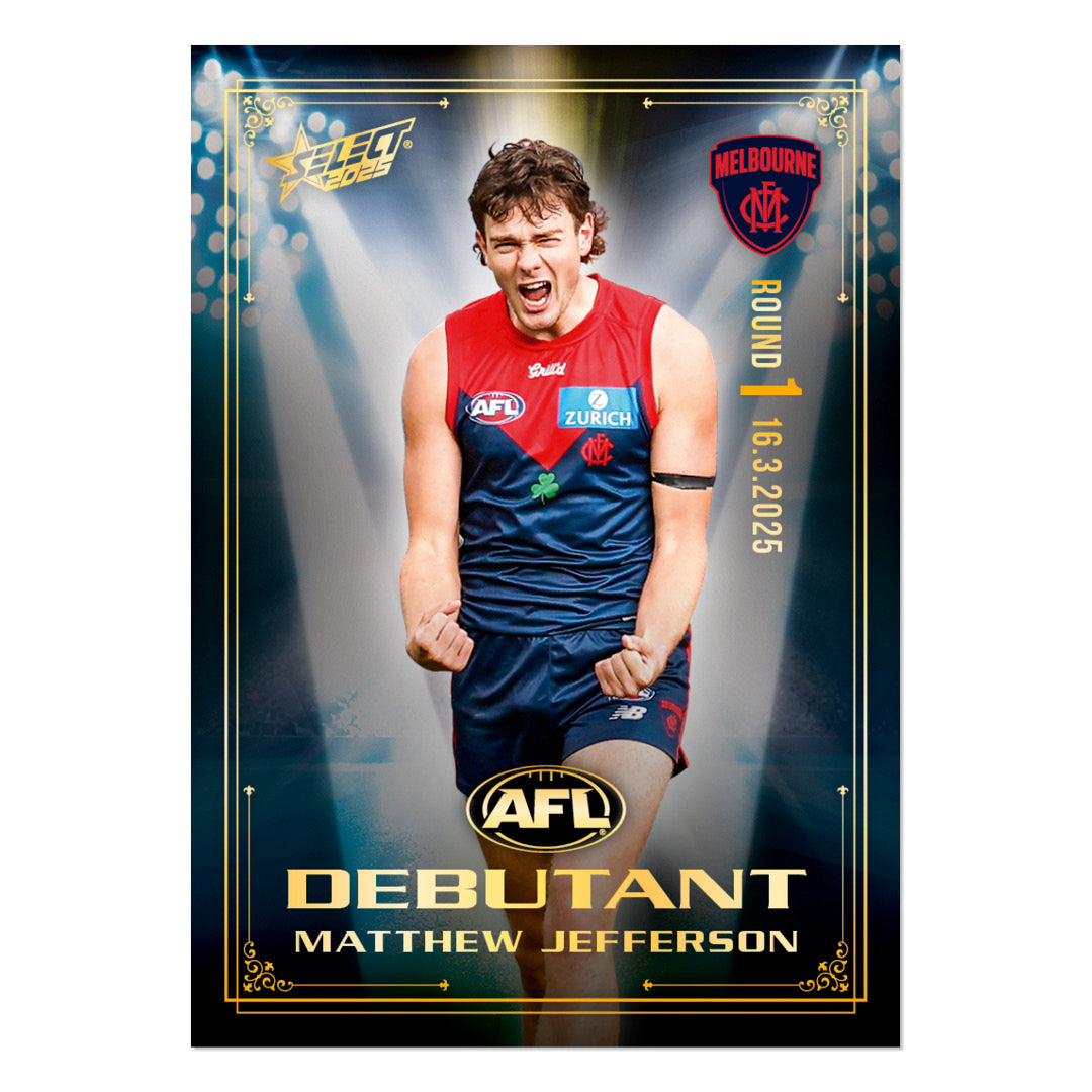 Official AFL 2025 Debutant Collector Cards – Select Cards