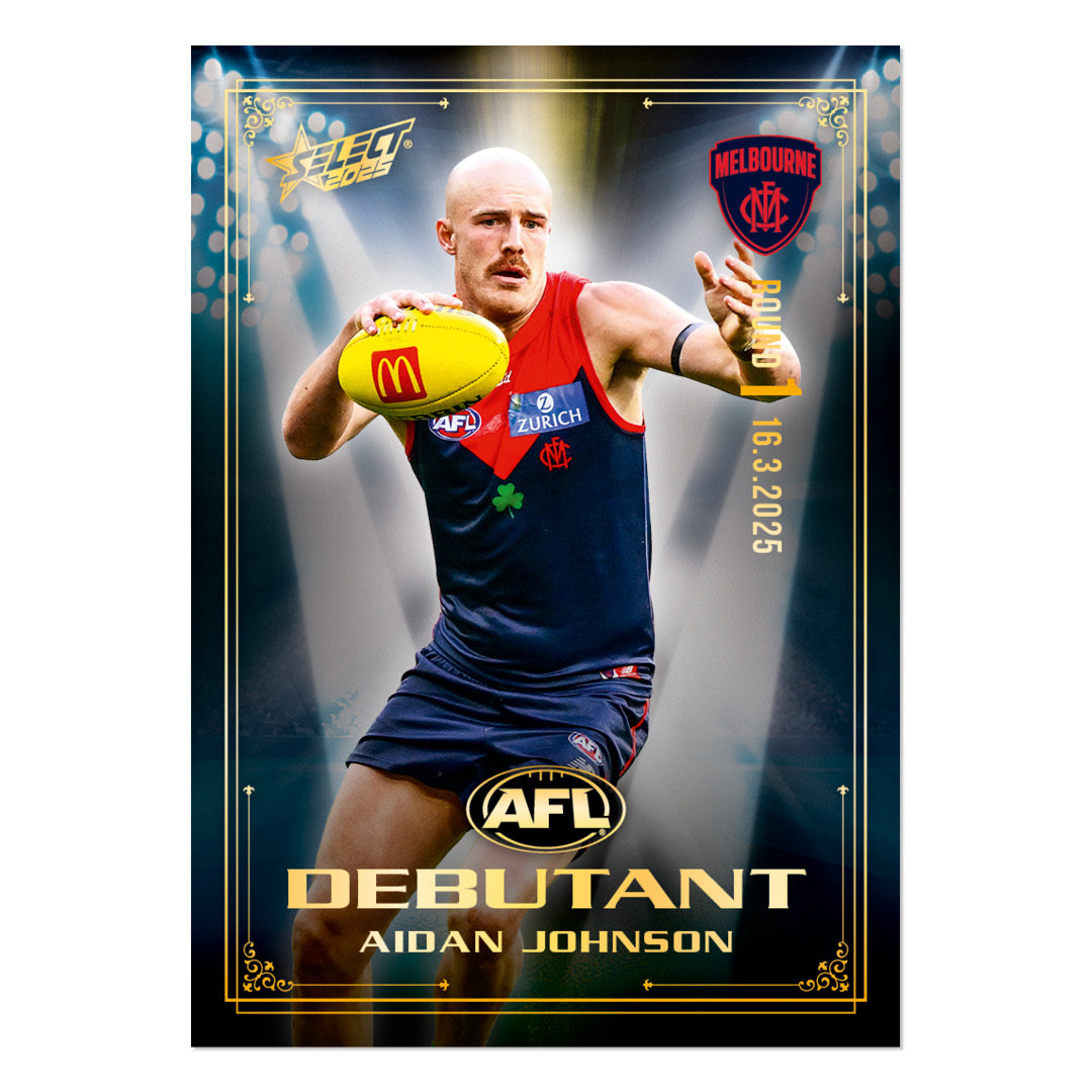 Official AFL 2025 Debutant Collector Cards – Select Cards