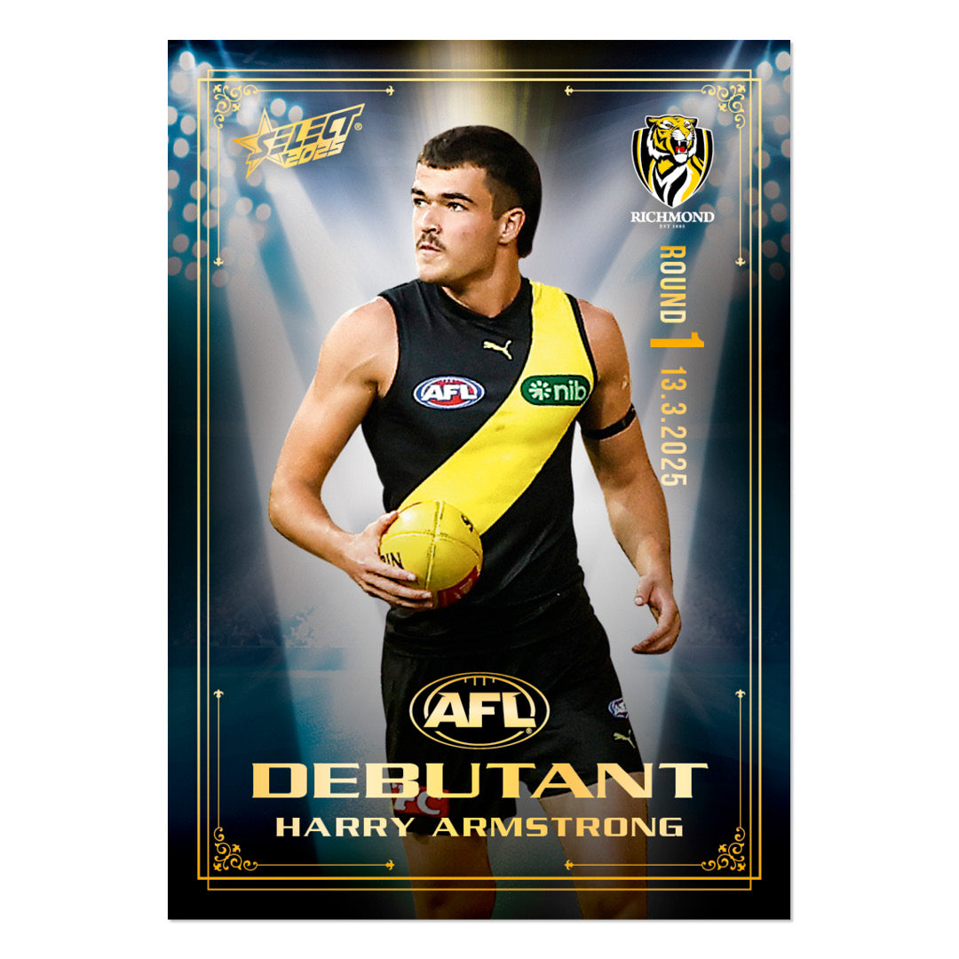 Official AFL 2025 Debutant Collector Cards – Select Cards