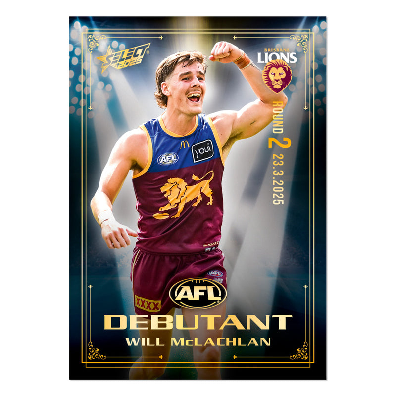 Official AFL 2025 Debutant Collector Cards – Select Cards