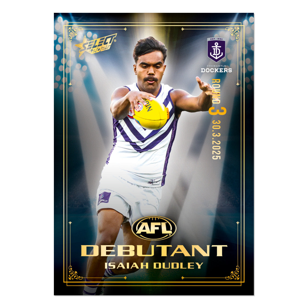Official AFL 2025 Debutant Collector Cards – Select Cards