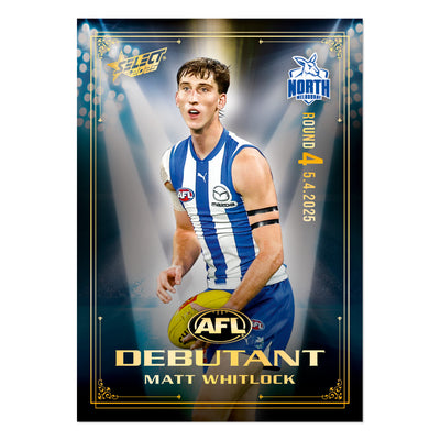 Official AFL 2025 Debutant Collector Cards – Select Cards