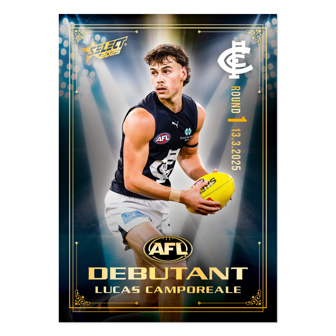 Official AFL 2025 Debutant Collector Cards – Select Cards