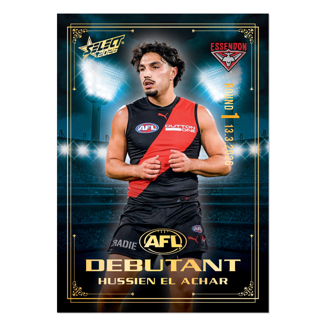 Official AFL 2026 Debutant Collector Cards – Select Cards