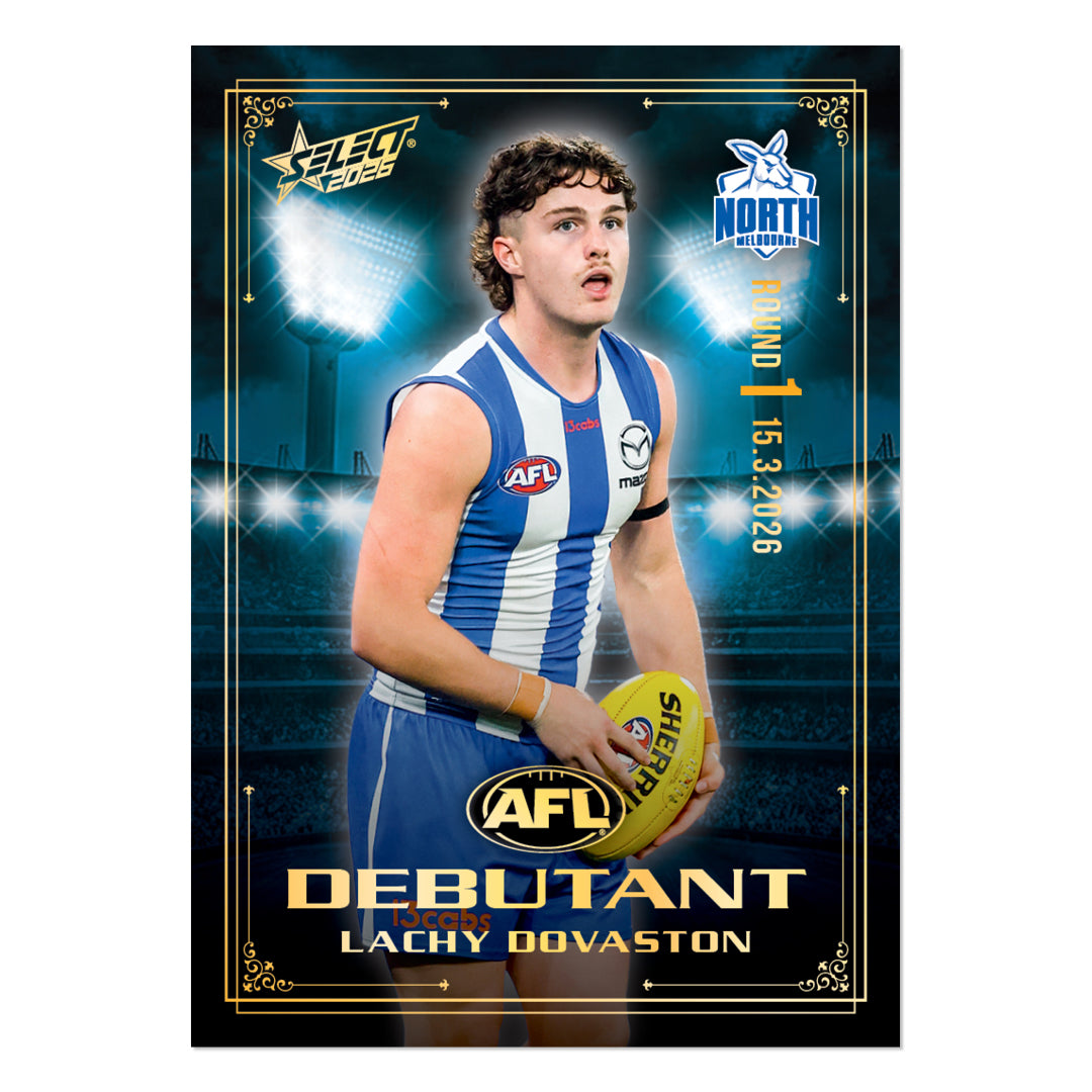 Official AFL 2026 Debutant Collector Cards – Select Cards
