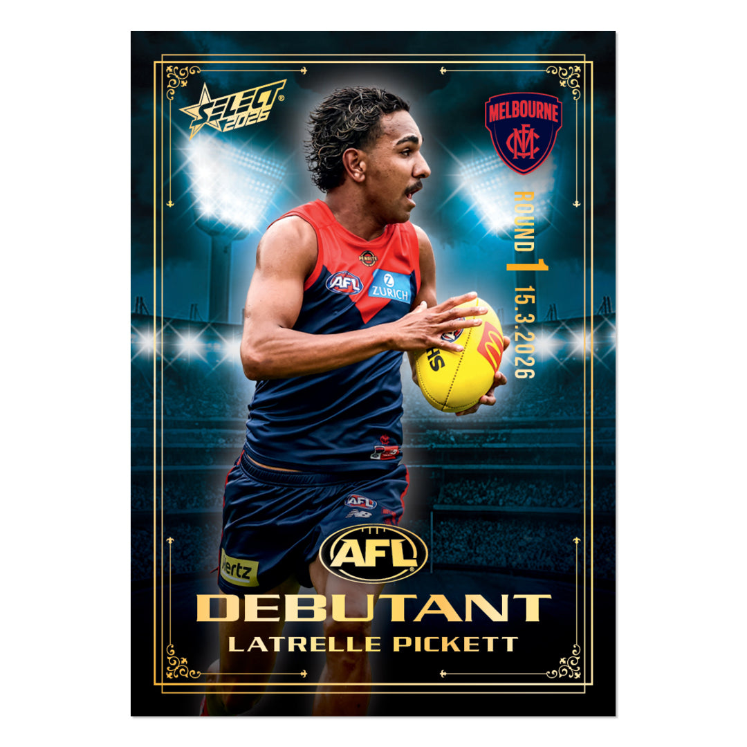 Official AFL 2026 Debutant Collector Cards – Select Cards