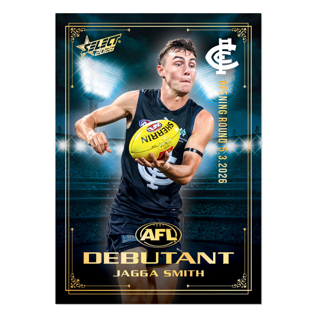 Official AFL 2026 Debutant Collector Cards – Select Cards