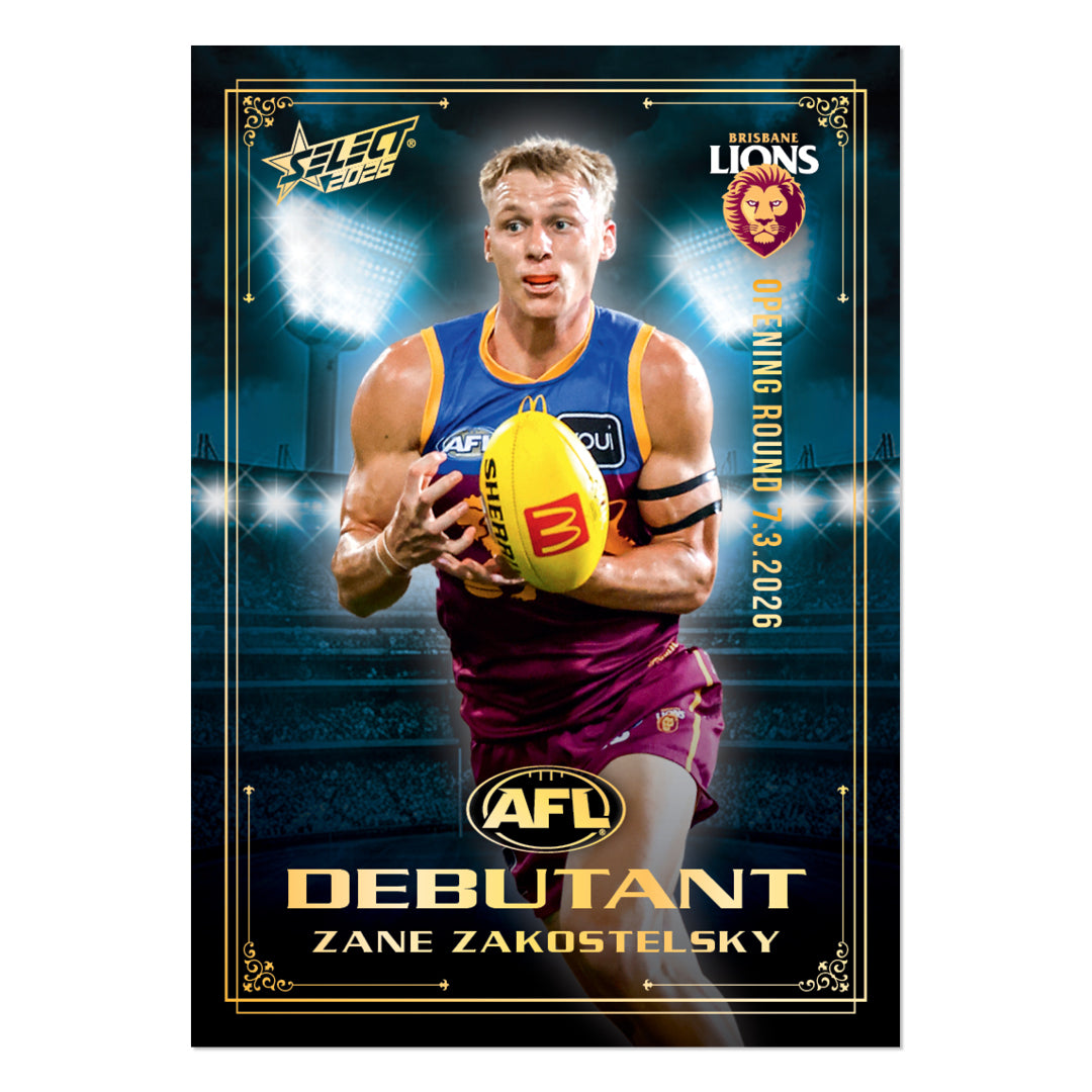 Official AFL 2026 Debutant Collector Cards – Select Cards