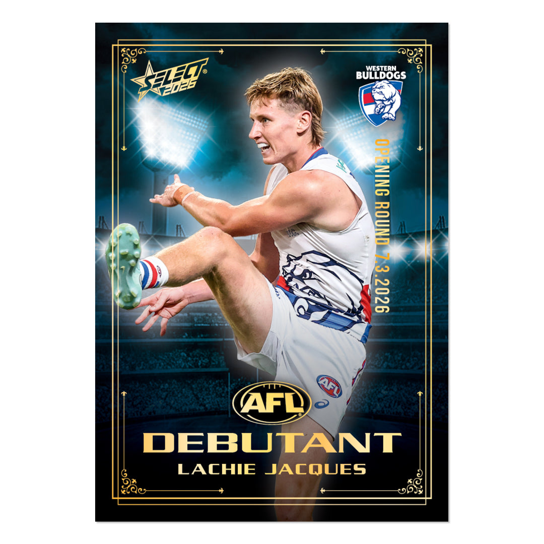 Official AFL 2026 Debutant Collector Cards – Select Cards