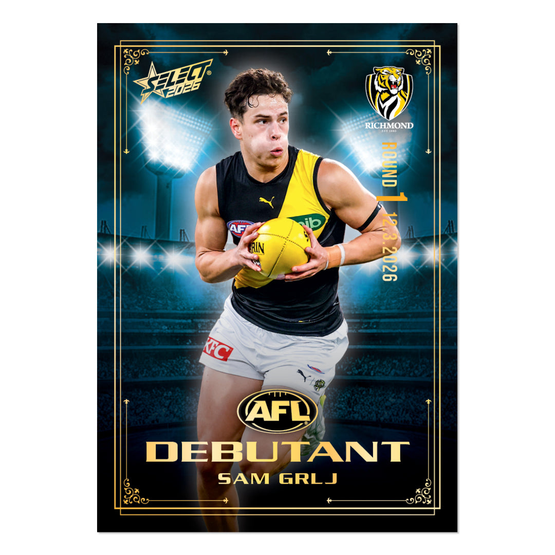 Official AFL 2026 Debutant Collector Cards – Select Cards