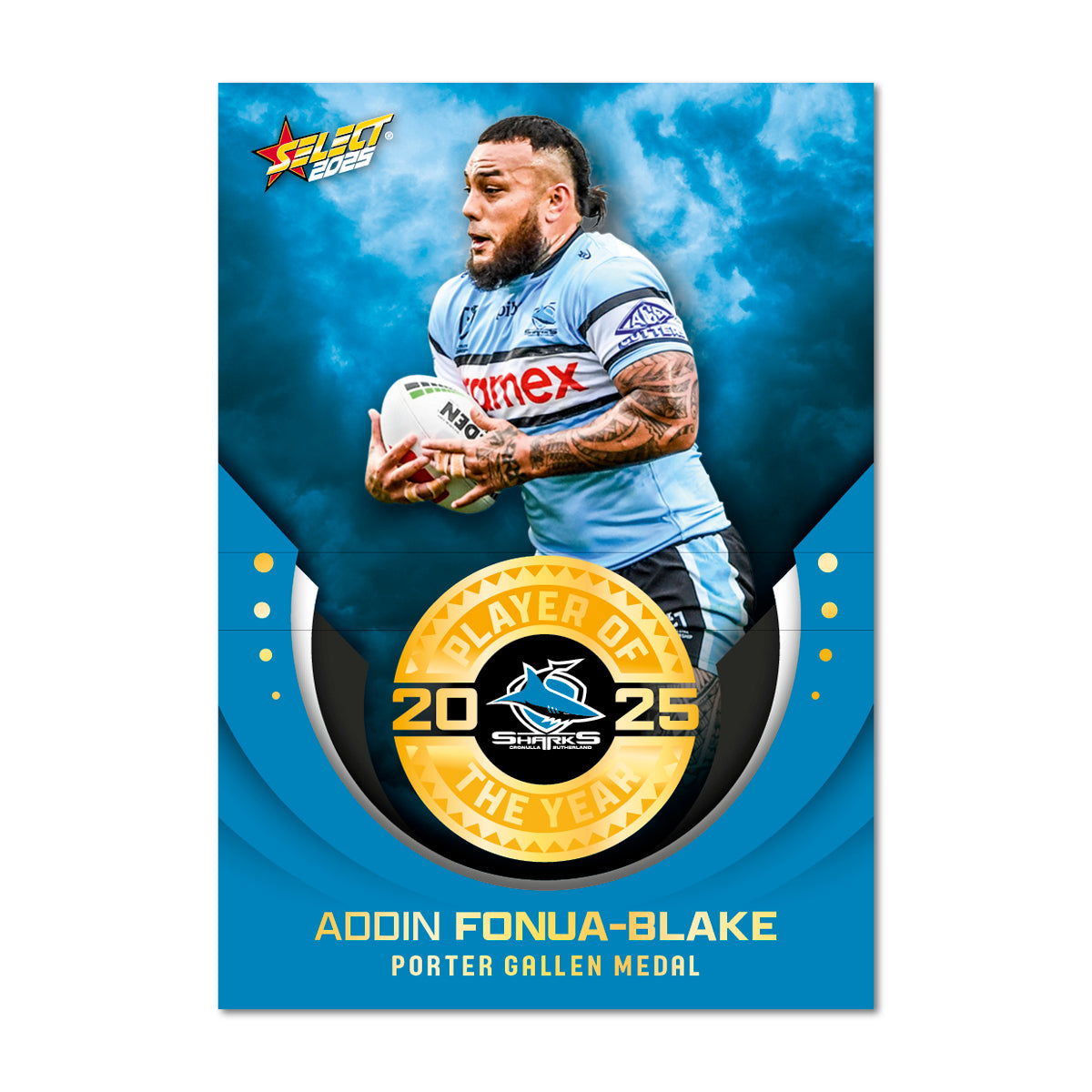 2025 NRL Club Player of the Year Limited Edition Cards – Select Cards