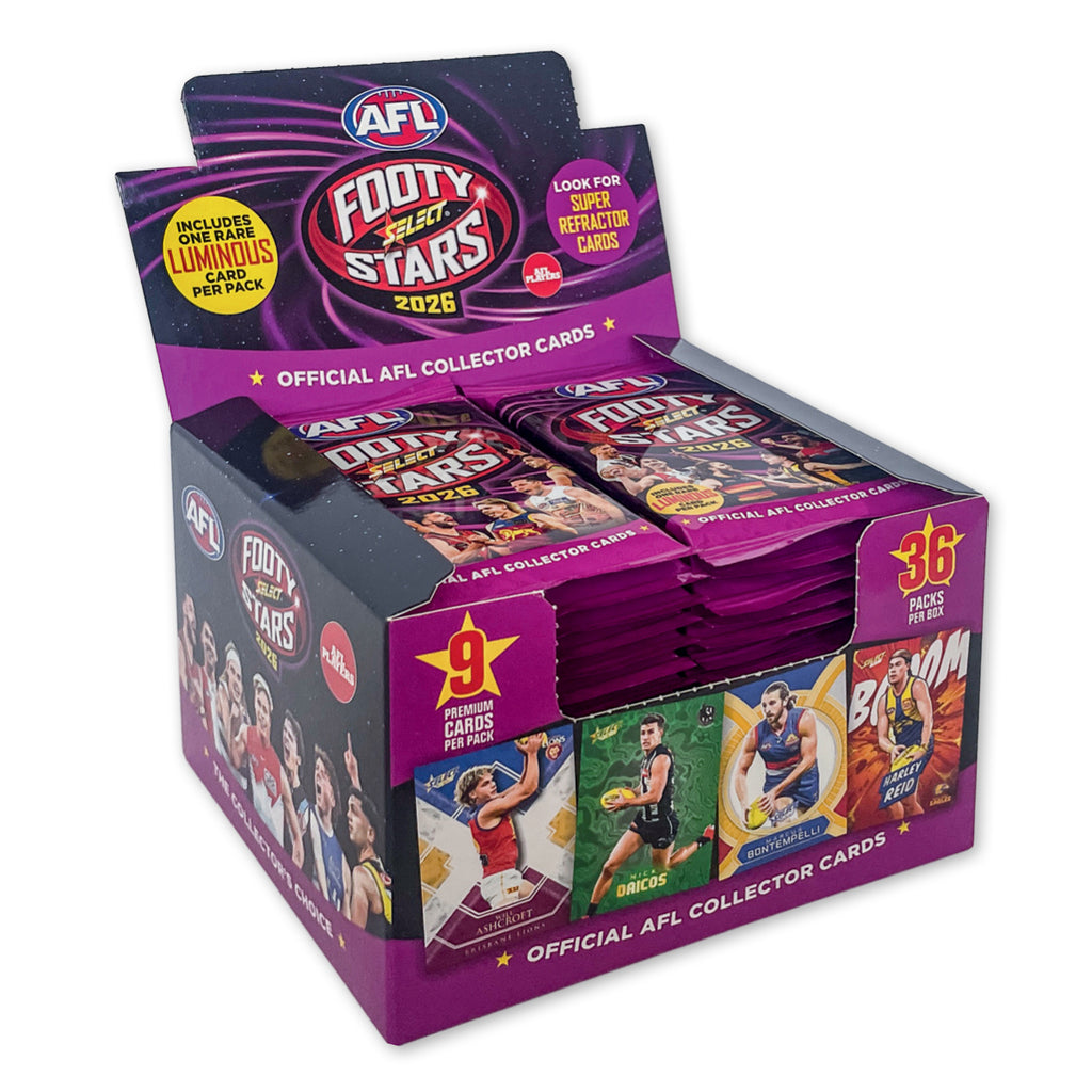 2026 AFL Footy Stars Cards Sealed Box (36 Packs) – Select Cards