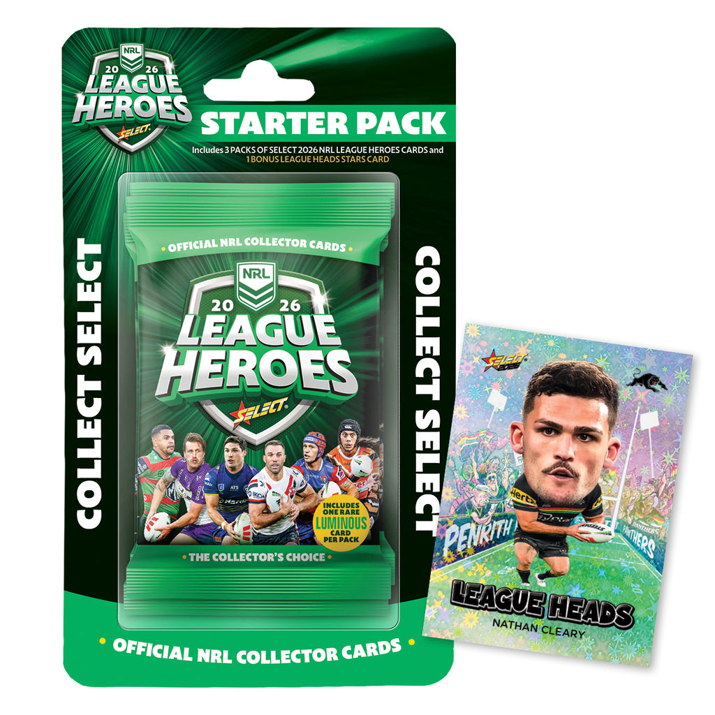 2026 NRL League Heroes Starter Pack – Select Cards