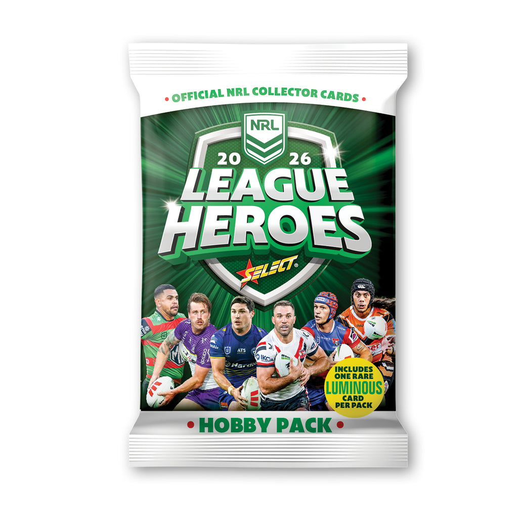 2026 NRL League Heroes Hobby Pack – Select Cards