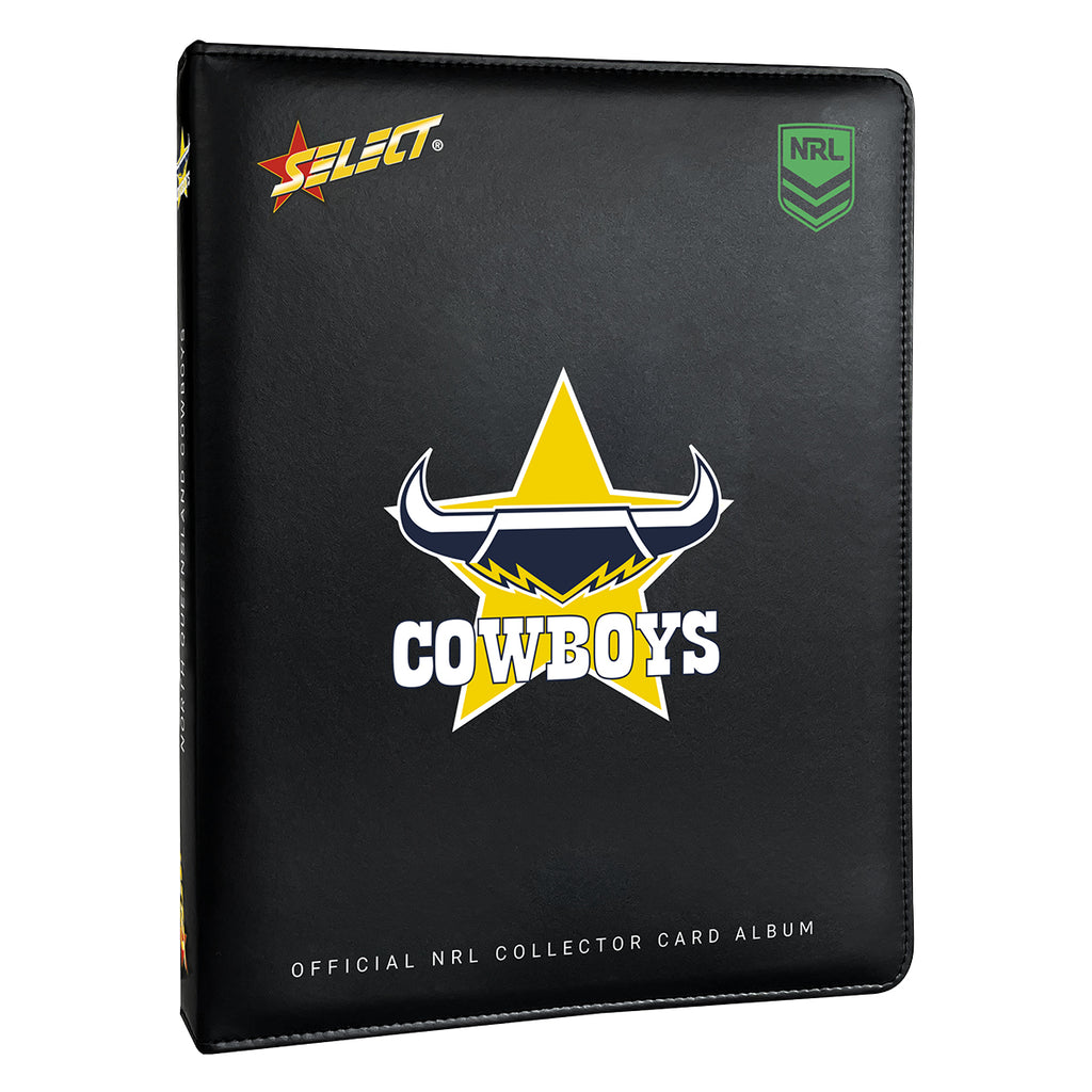 Official NRL North Queensland Cowboys Collector Card Album – Select Cards