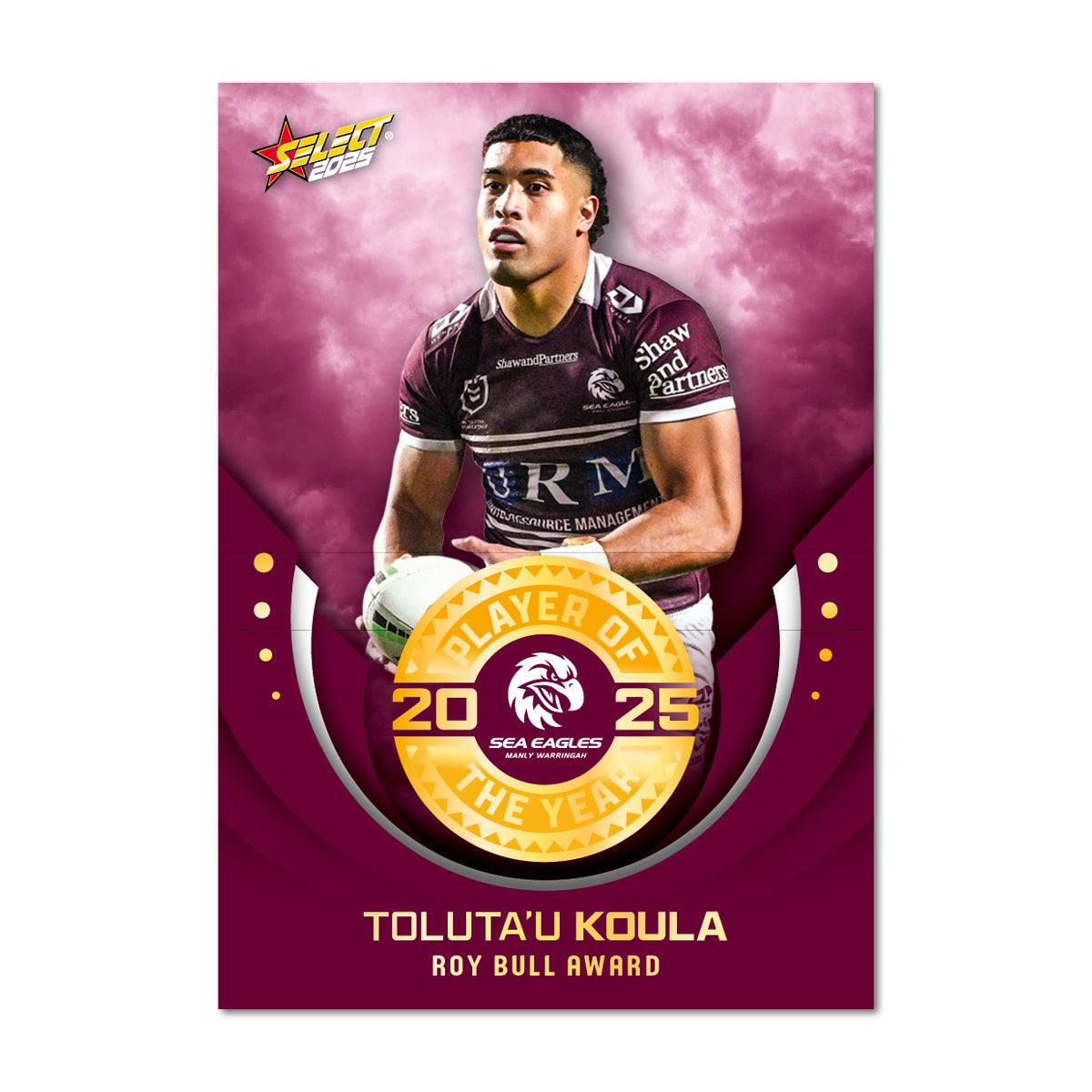 2025 NRL Club Player of the Year Limited Edition Cards – Select Cards